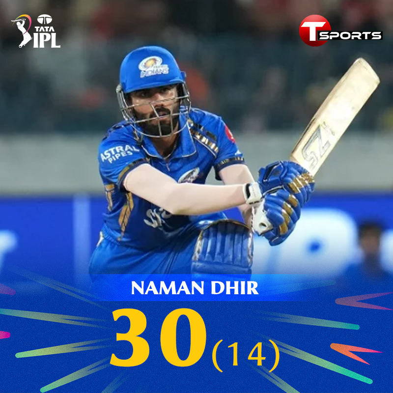 Naman Dhir scored 30 runs against Sunrisers Hyderabad | SRH vs MI | IPL ...