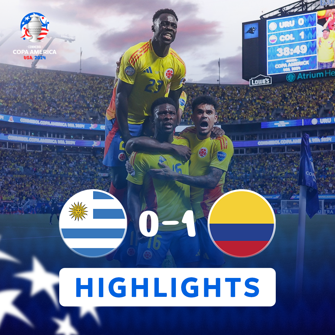 Highlights | Uruguay vs Colombia | Semi-Final | Copa America 2024